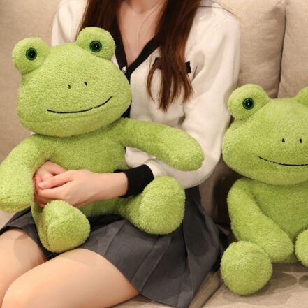 Peluche grenouille verte adorable - Univers Peluche